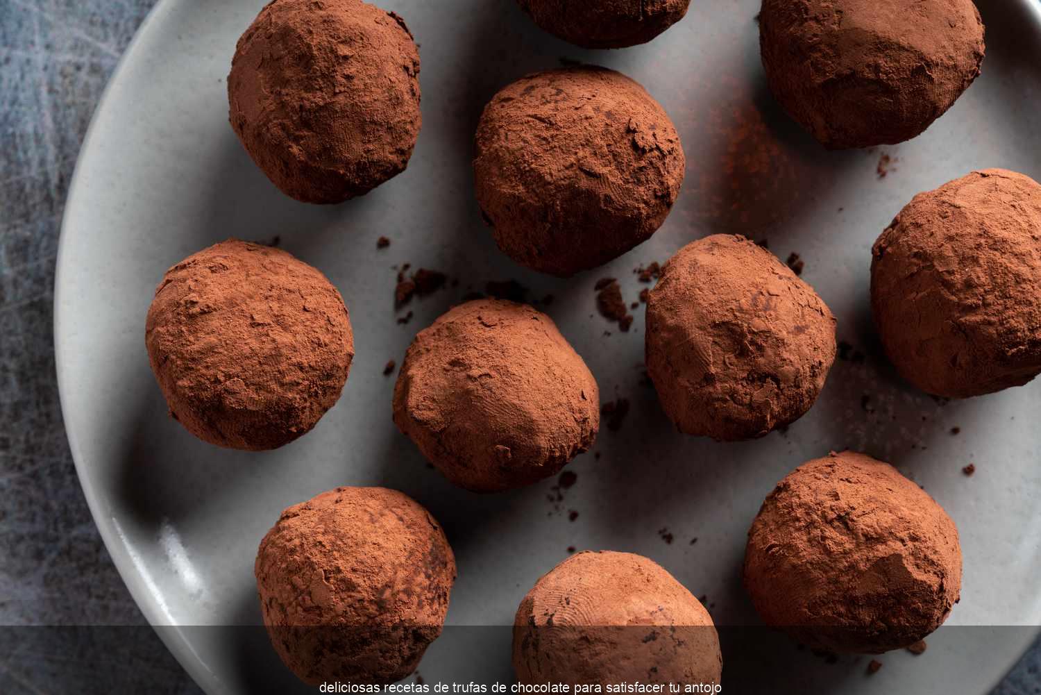 deliciosas recetas de trufas de chocolate para satisfacer tu antojo ...